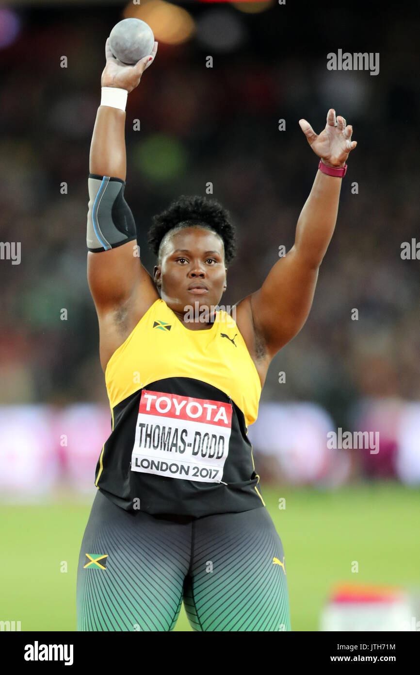 London, UK. 08-Aug-17. Danniel THOMAS-DODD representing Jamaica ...