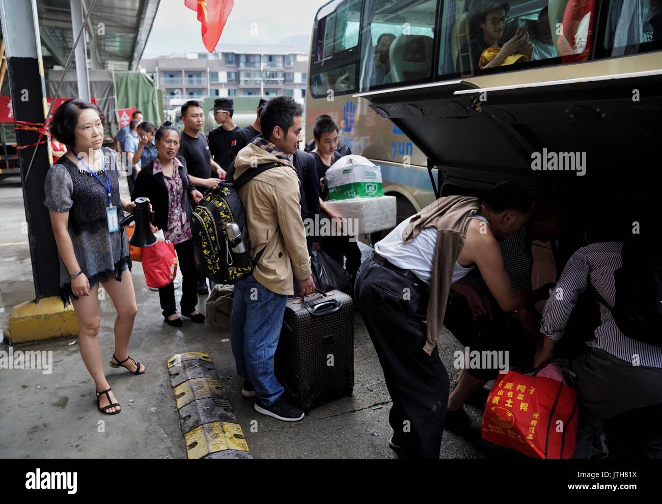 Pingwu, Mianyang City of southwest China's Sichuan Province. 9th Aug ...