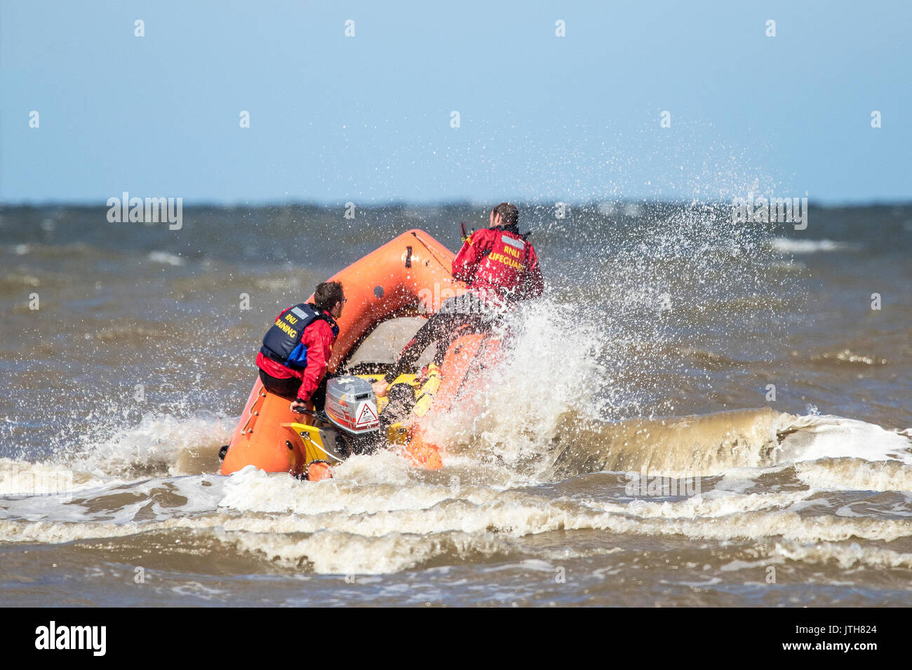 rnli lifeguard sea save rescue rescuer emergency drown drowning water ...
