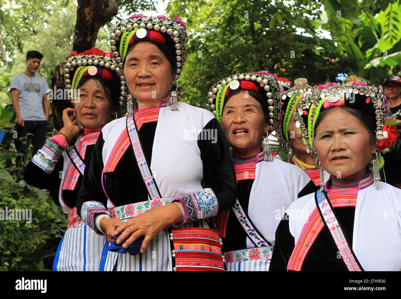 Mile, China's Yunnan Province. 9th Aug, 2017. People of Yi ethnic group ...