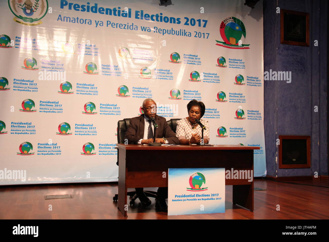 Kigali, Rwanda. 9th Aug, 2017. Chairman of Rwandan National Electoral ...