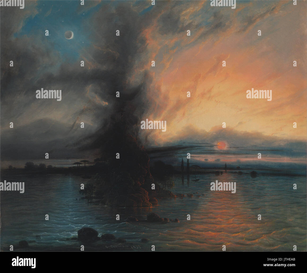 Samuel Colman The Rock of Salvation Stock Photo - Alamy