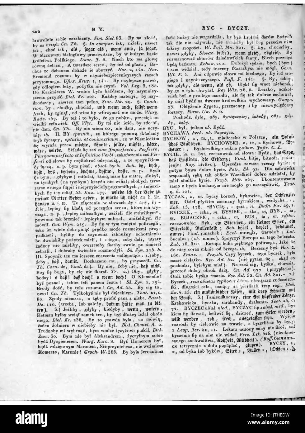 Slownik jezyka polskiego tom 1 202 Stock Photo - Alamy