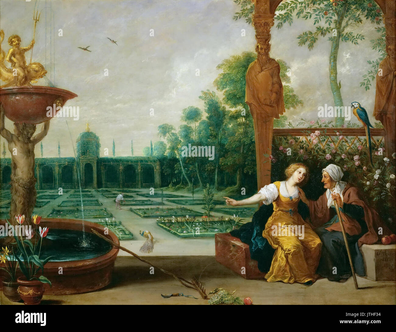 David Teniers I Vertumnus and Pomona Stock Photo - Alamy