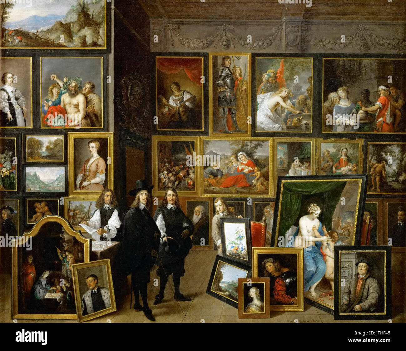 David Teniers II Archduke Leopold Wilhelm and the artist in the ...