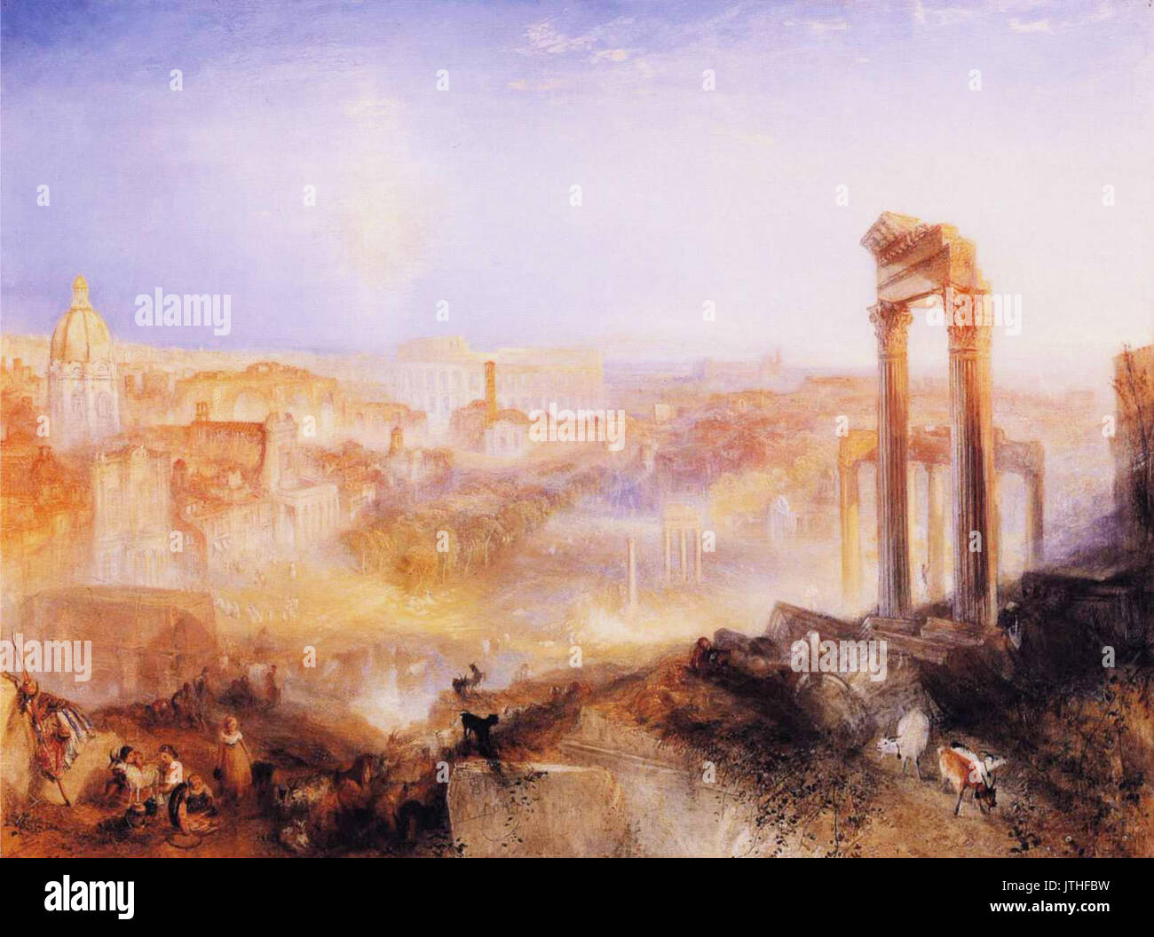 Joseph Mallord William Turner Modern Rome; Campo Vacino Stock Photo - Alamy