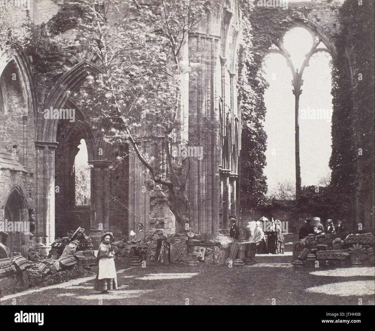 Roger Fenton Interior Tintern Abbey Stock Photo - Alamy