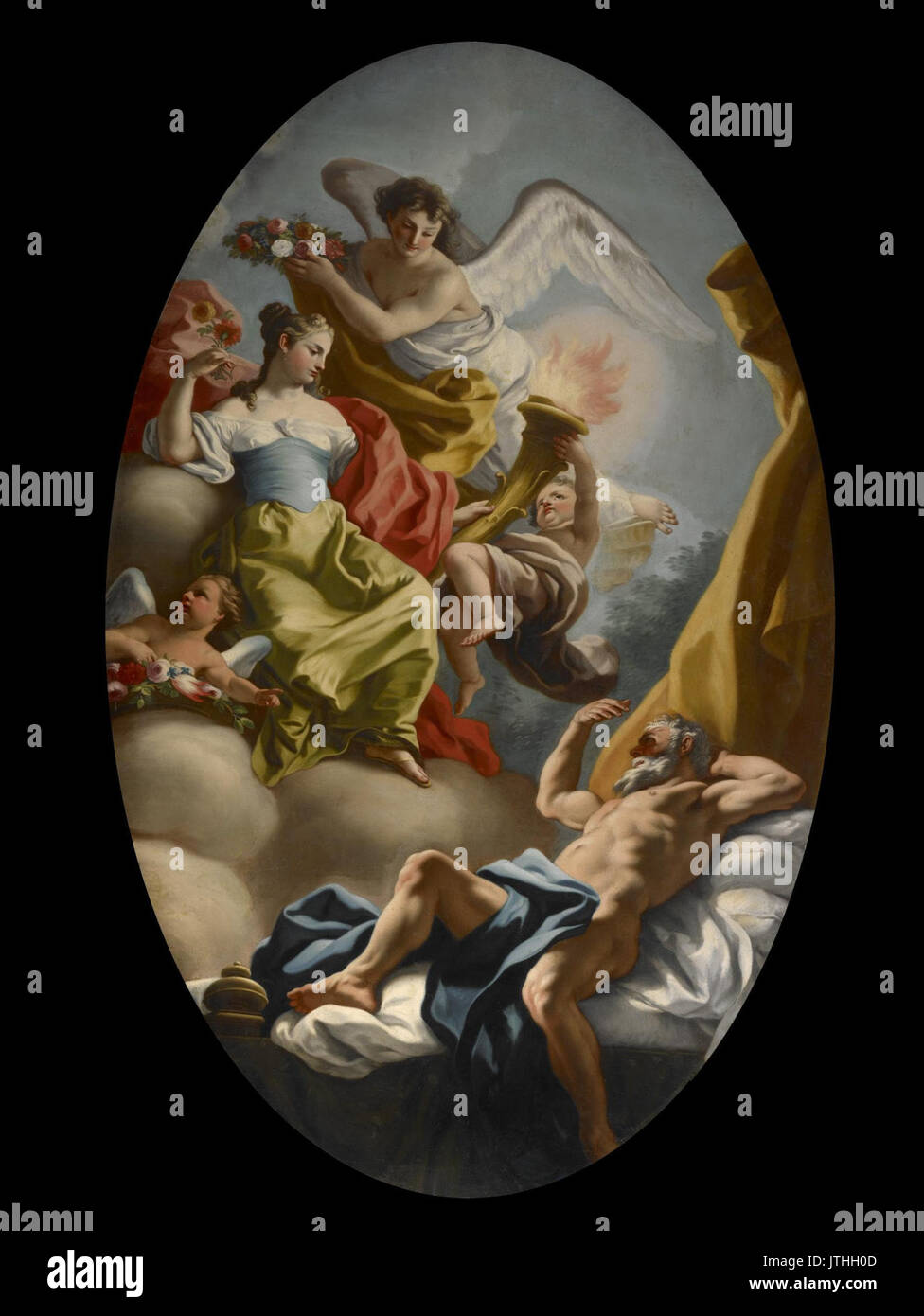 Workshop of Francesco de Mura Allegory of Wisdom and Truth Stock Photo ...