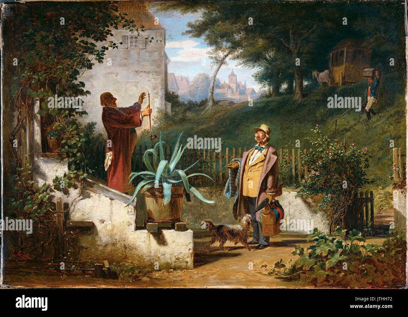 Spitzweg, Carl Childhood Friends Stock Photo - Alamy