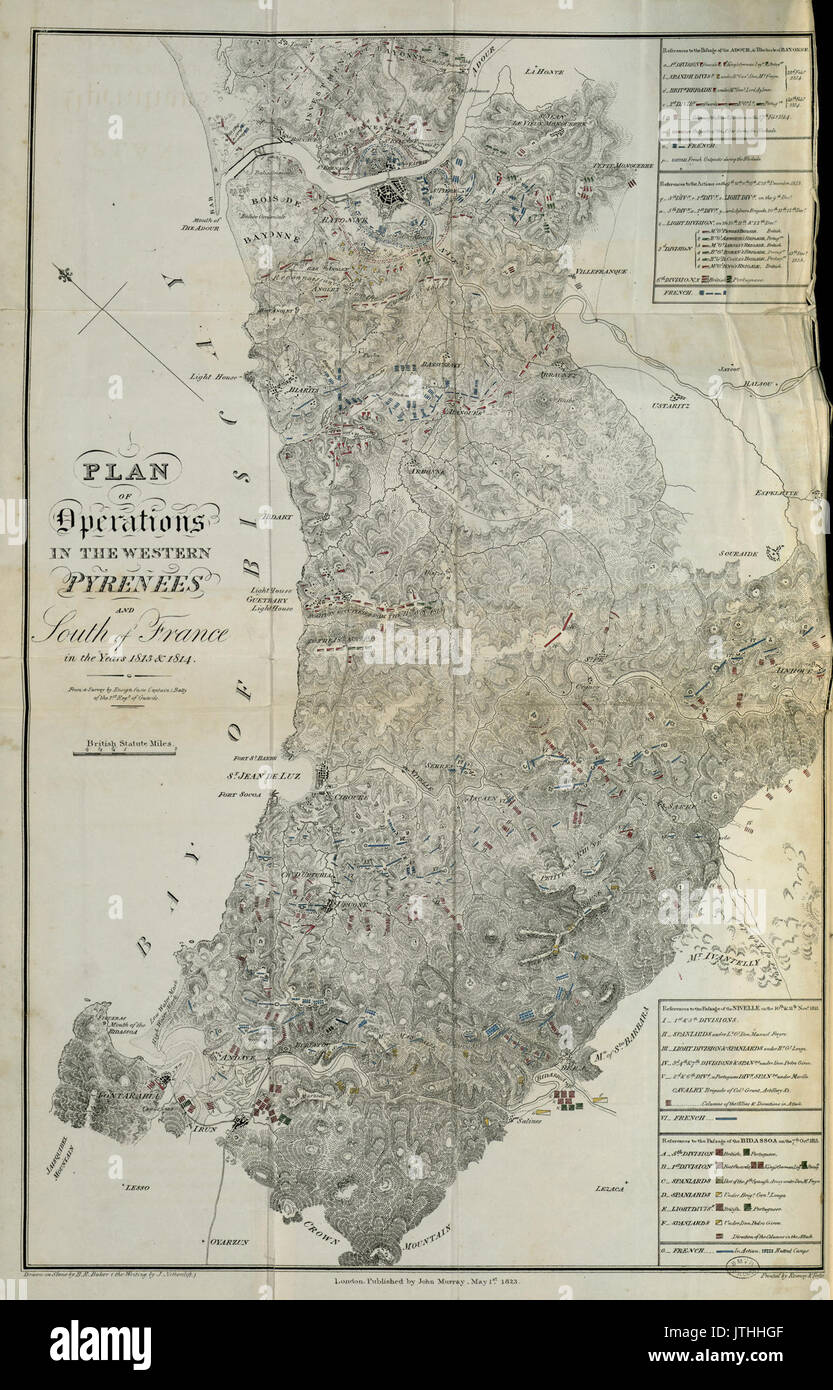 Plan of operations in the western Pyrenees and south of France in the ...