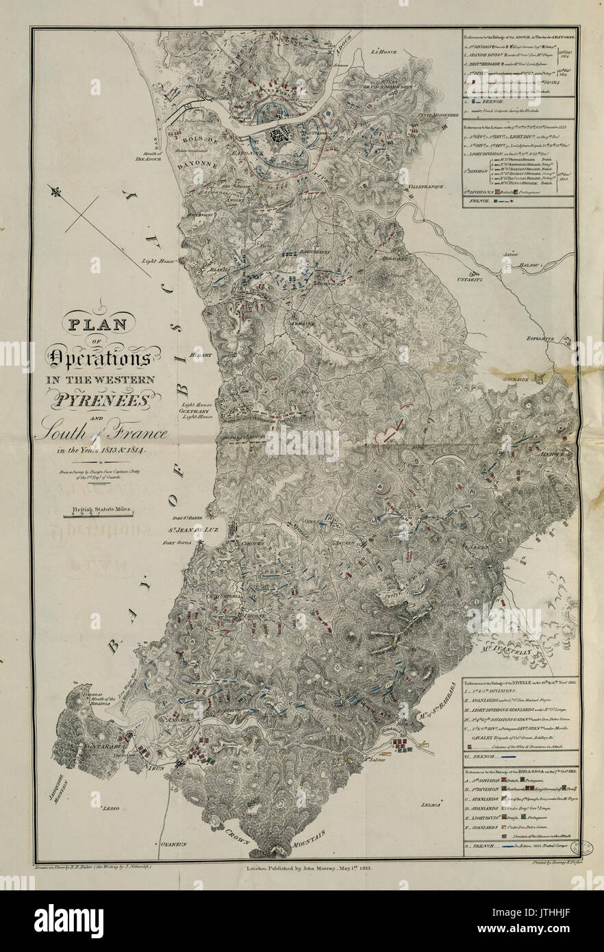 1814 map of france hi-res stock photography and images - Alamy