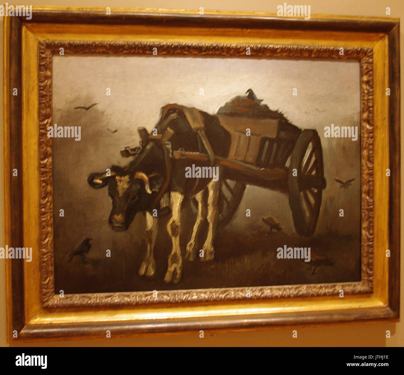 The Ox Cart by Vincent van Gogh Portland Art Museum Stock Photo - Alamy
