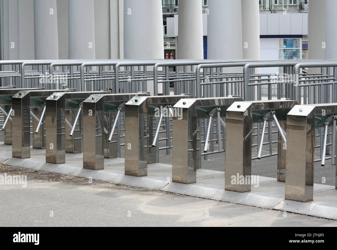 Modern turnstile access control hi-res stock photography and images - Alamy