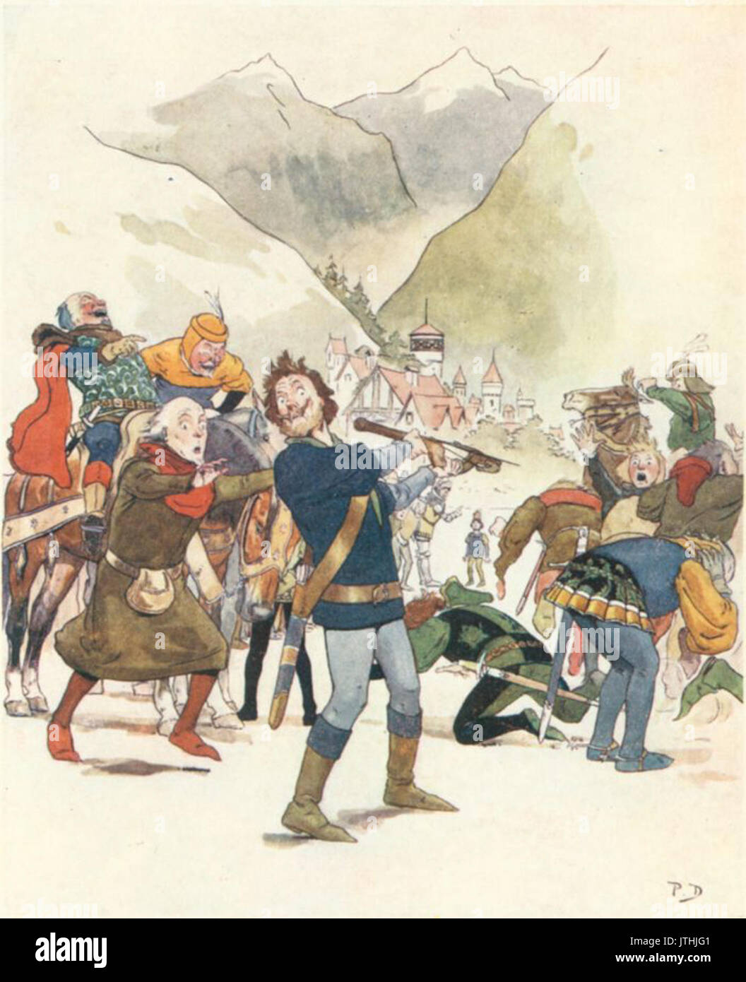 William tell illustration hi-res stock photography and images - Alamy