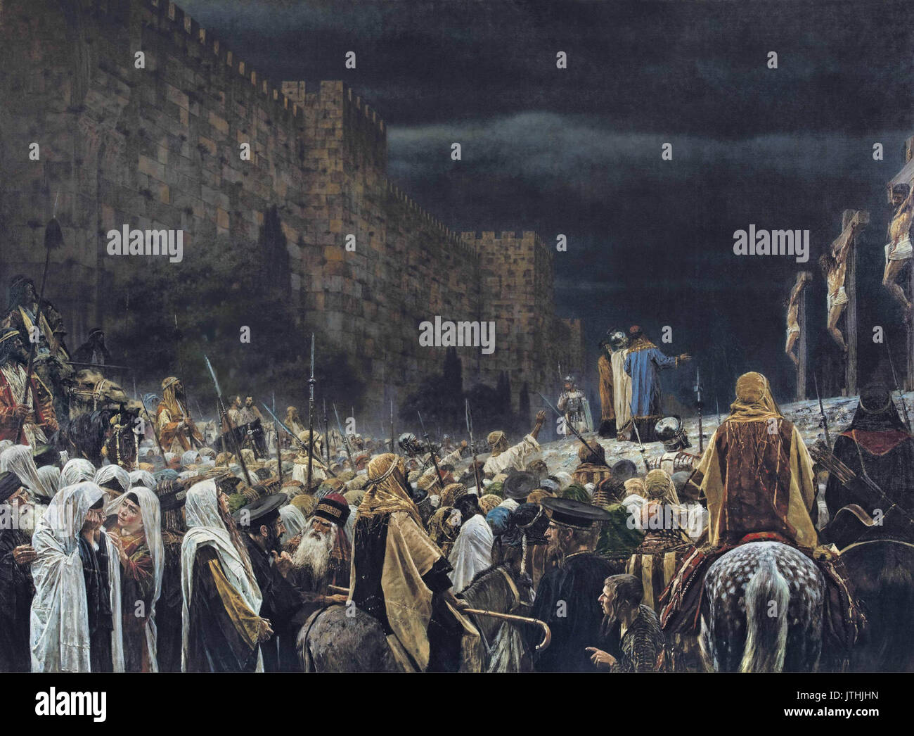 Crucifixion by the Romans (Vasily Vereshchagin 1887 Stock Photo - Alamy