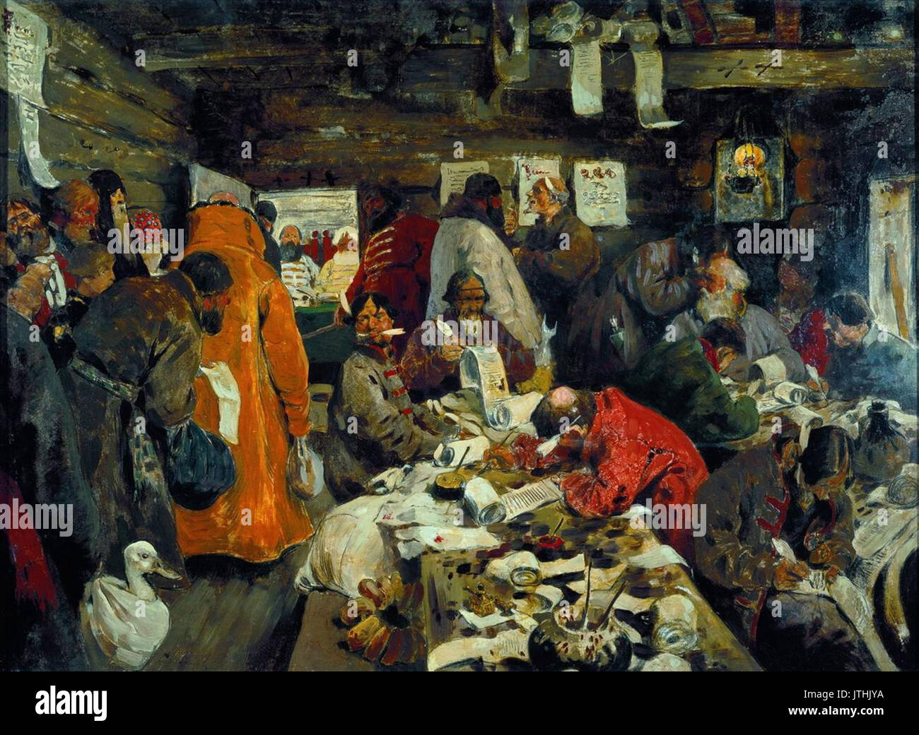 V prikaze Moskovskikh vremen S.V.Ivanov Stock Photo - Alamy