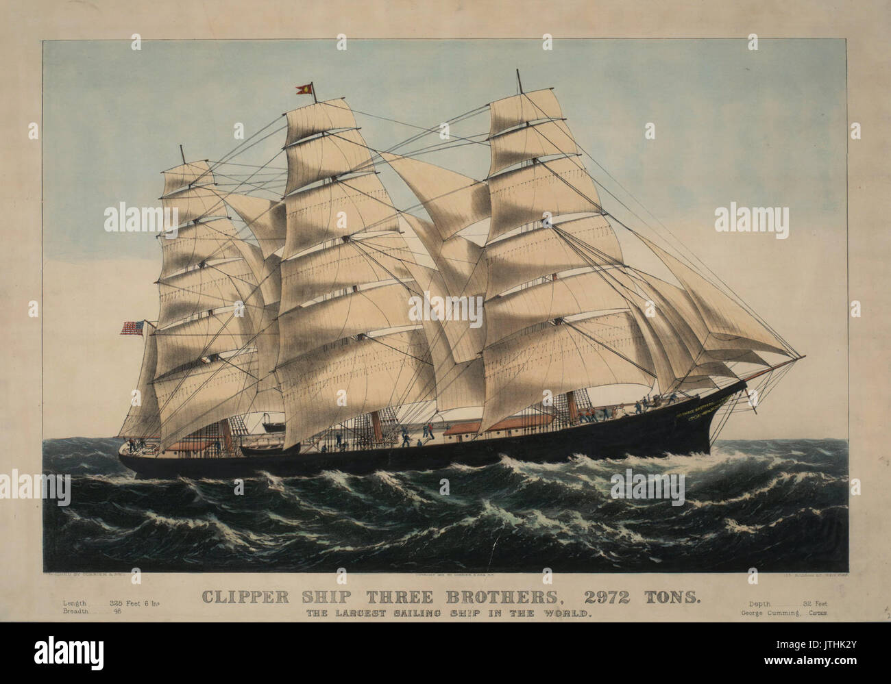 Three Brothers (ship, 1875) Bancroft Library Stock Photo - Alamy