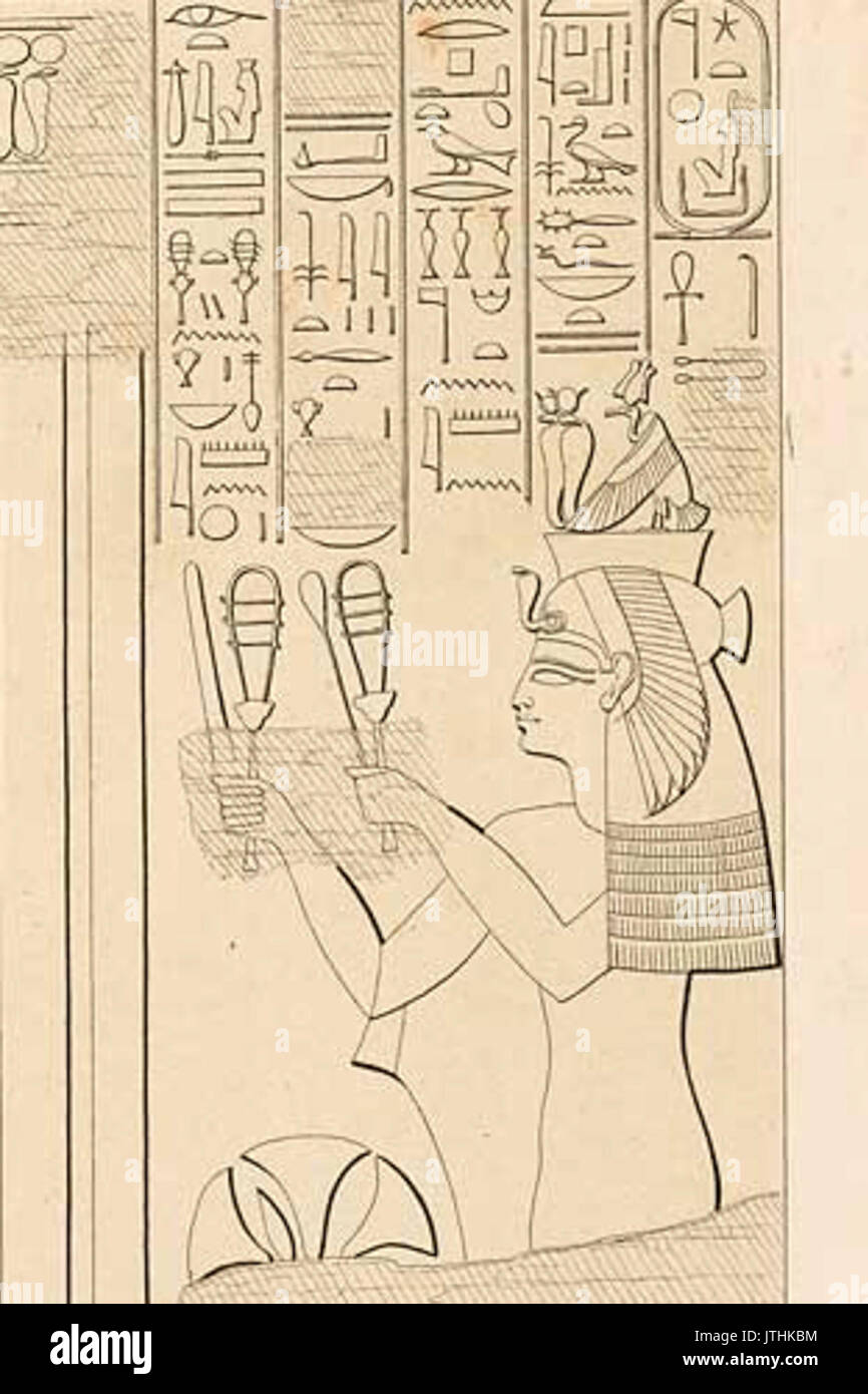 This relief represents Maatkare, an ancient Egyptian queen and wife of ...