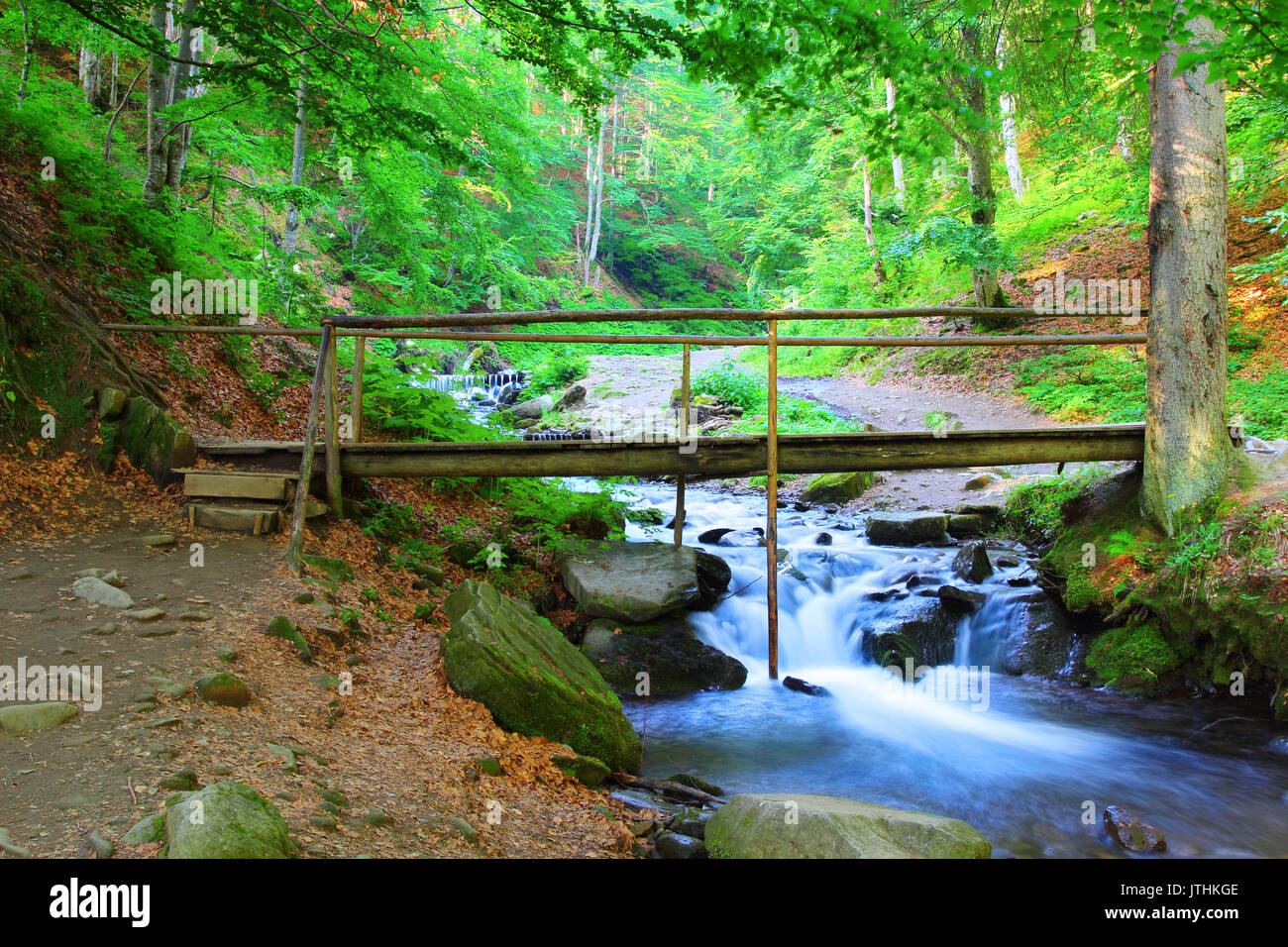 Bridge with waterfall hi-res stock photography and images - Alamy