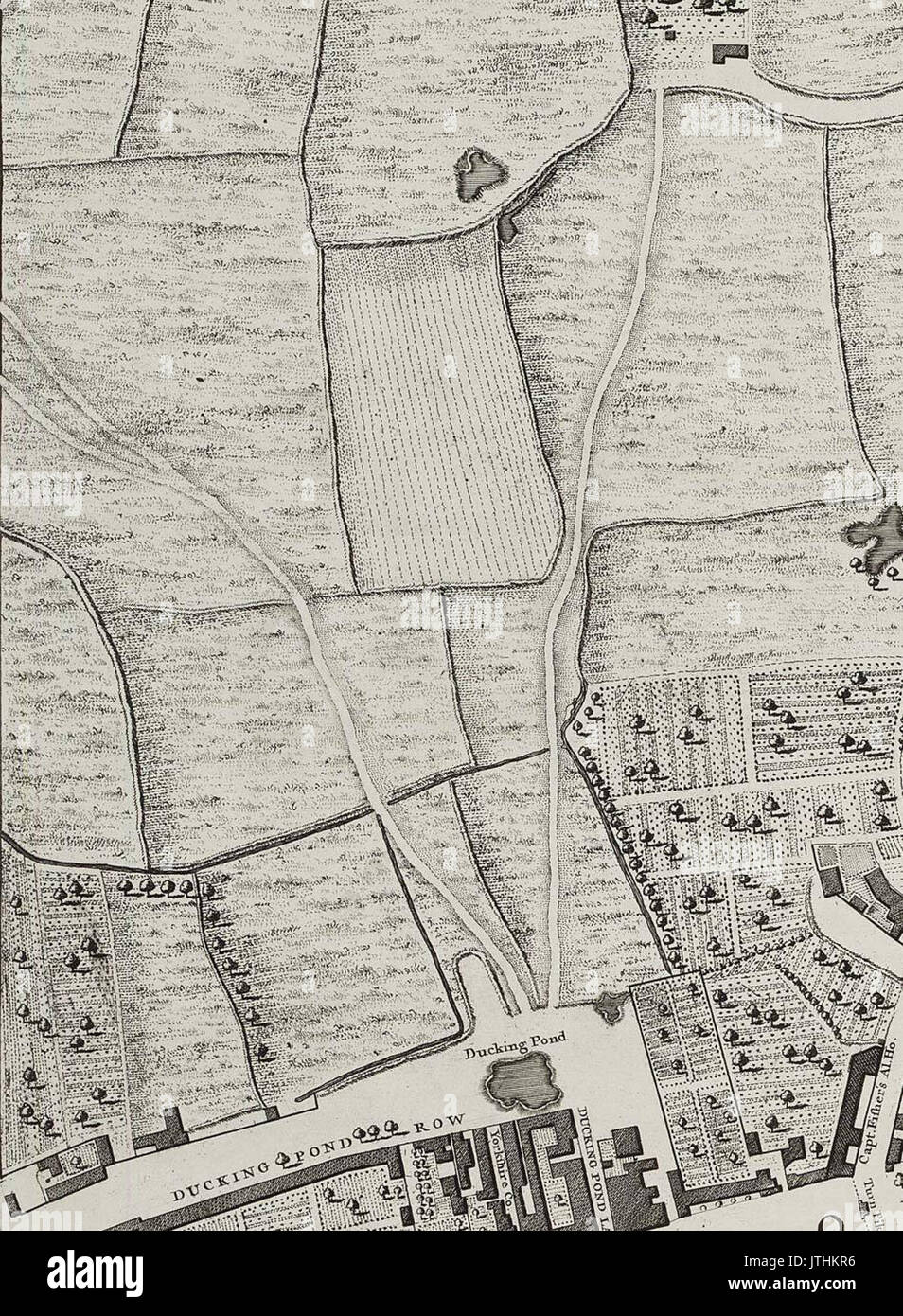 Rocque Map of London 1746 043 Stock Photo - Alamy