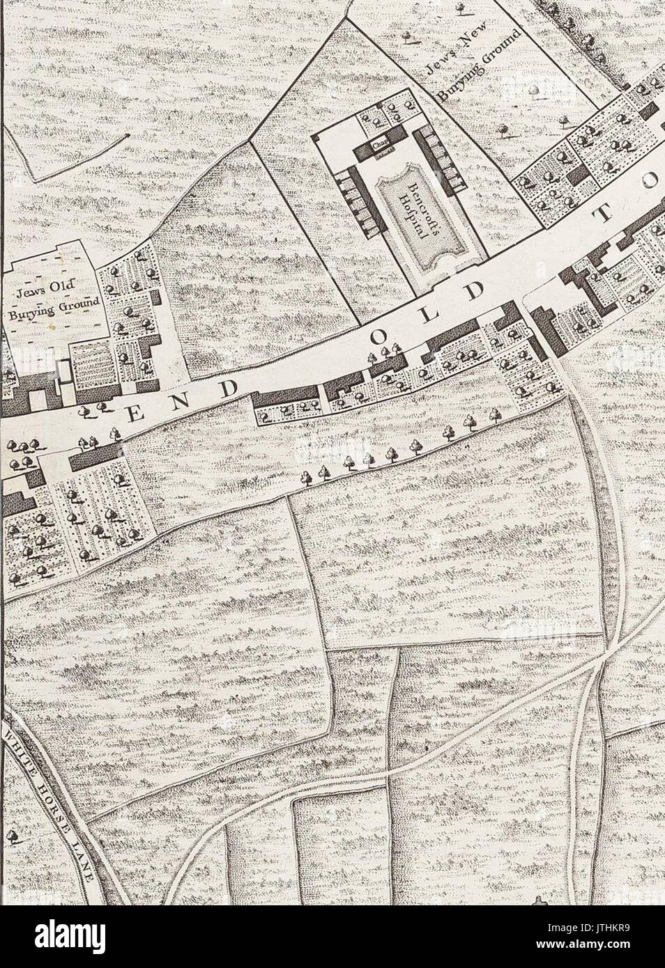 Rocque Map of London 1746 046 Stock Photo - Alamy