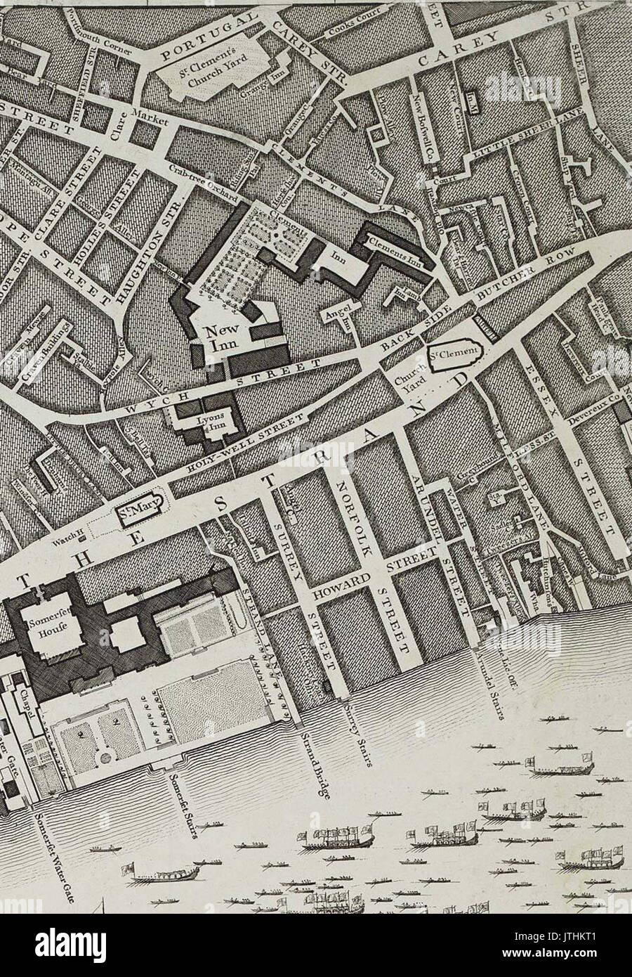 Rocque Map of London 1746 079 Stock Photo - Alamy