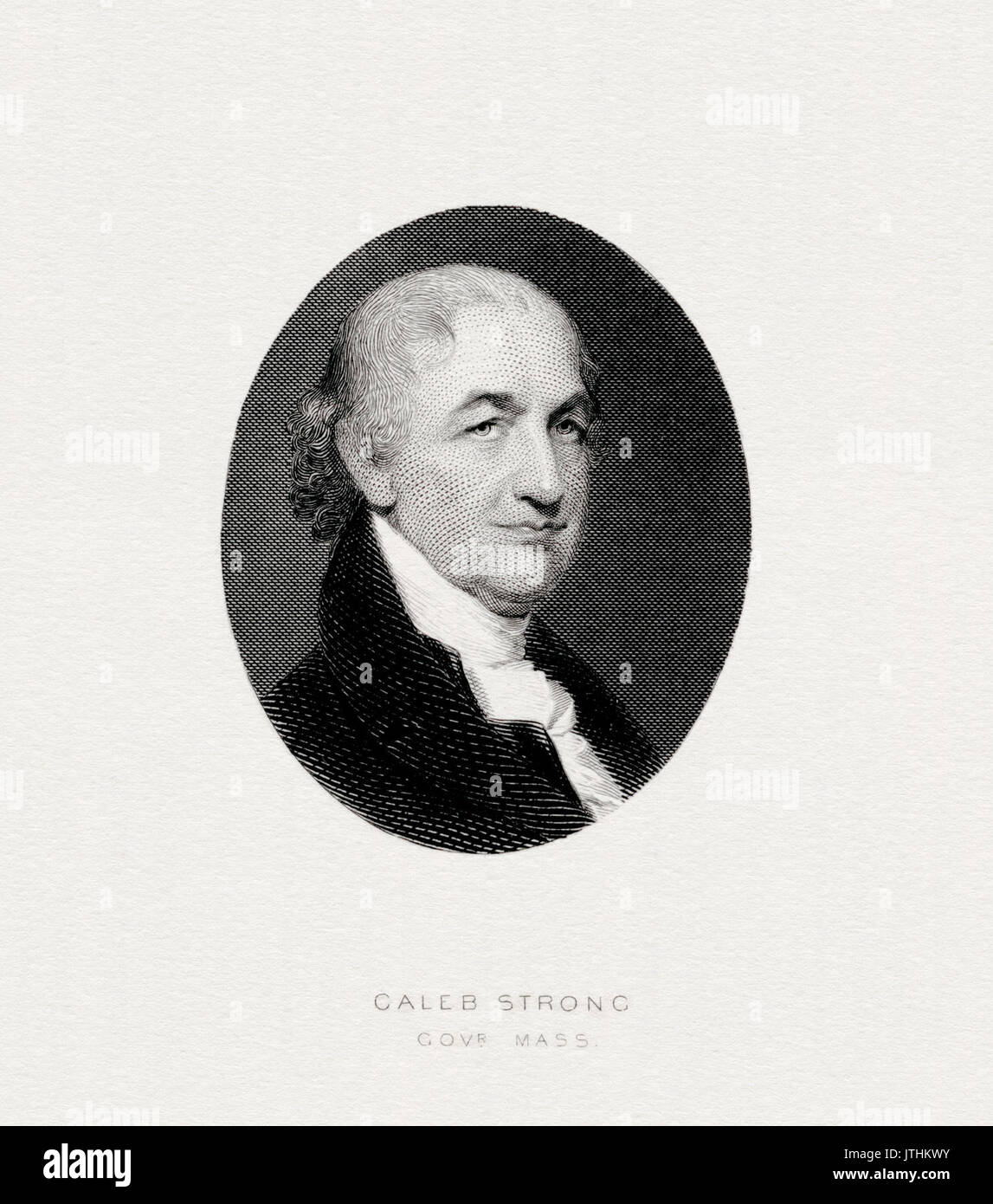 STRONG, Caleb (ABNC engraved portrait Stock Photo - Alamy