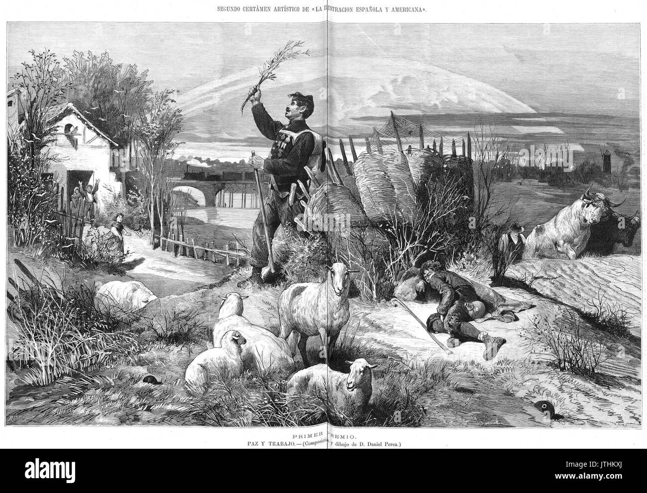 Paz y trabajo, de Daniel Perea Stock Photo - Alamy
