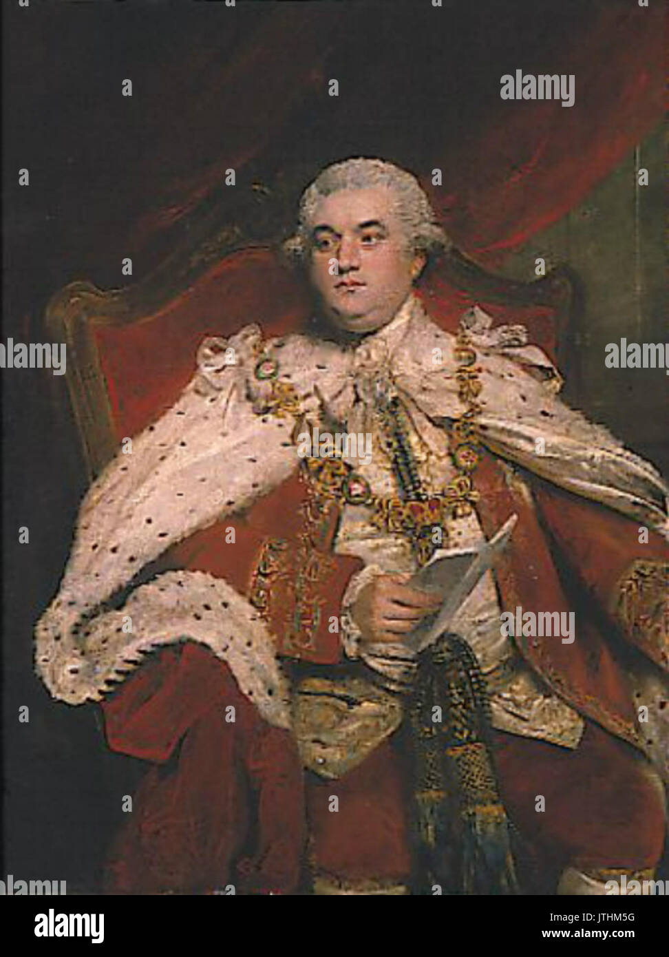 This portrait depicts Robert Henley, the 2nd Earl of Northington ...