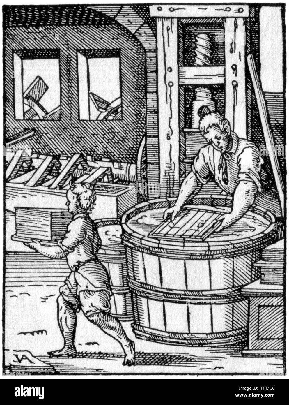 Ancient paper production hi-res stock photography and images - Alamy