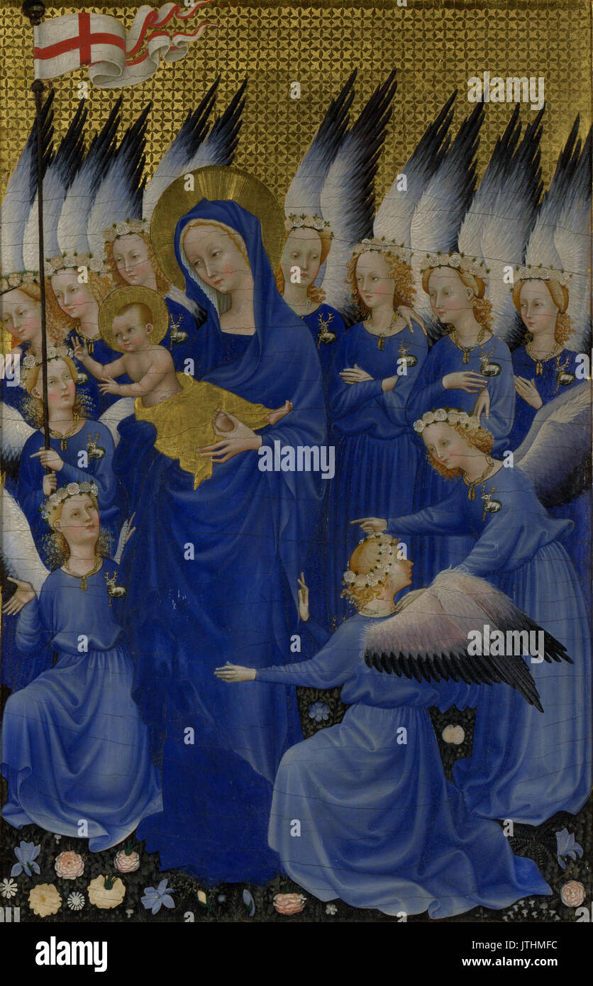 Wilton diptych; right hand panel Stock Photo - Alamy
