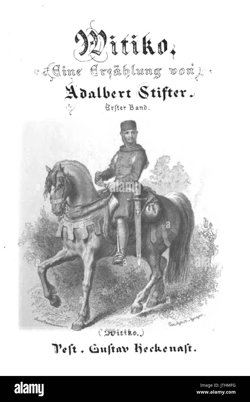 Witiko 1 Frontispiz Stock Photo - Alamy