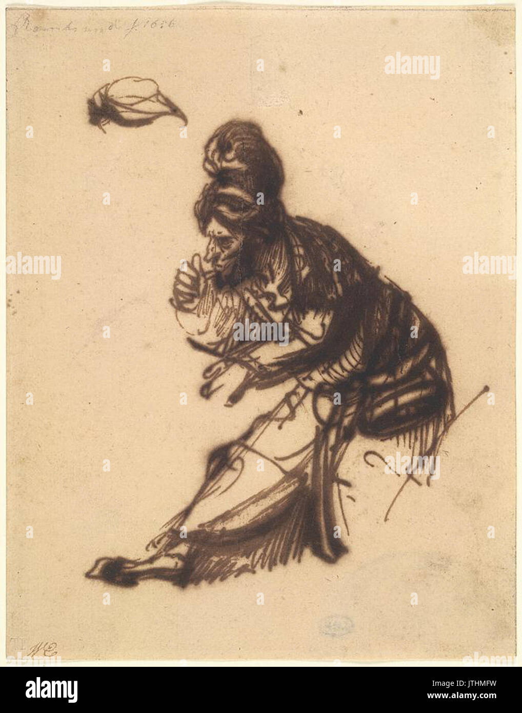 Rembrandt Old Man in a Turban Stock Photo - Alamy