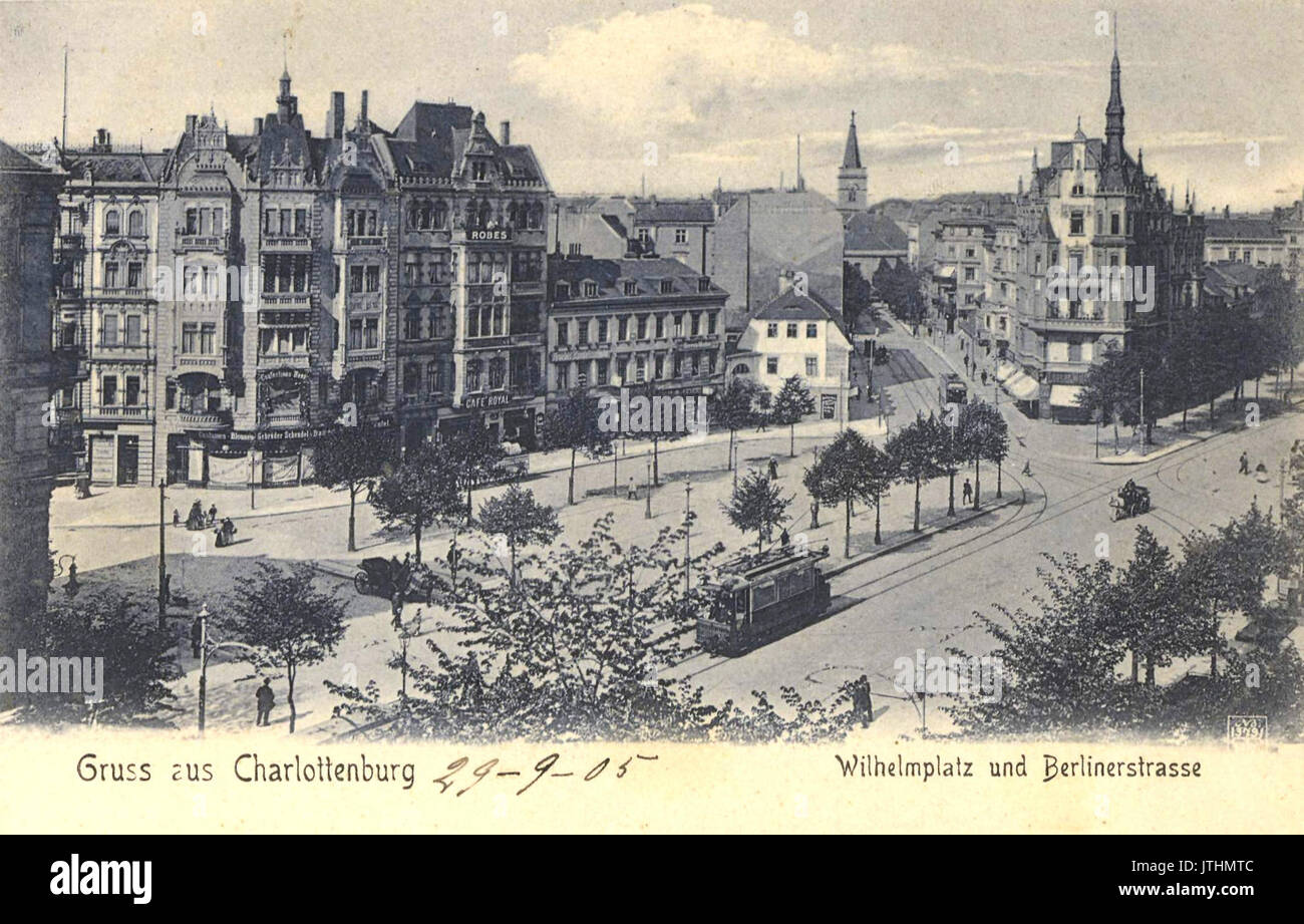 Wilhelmplatz Charlottenburg 1905 Stock Photo - Alamy