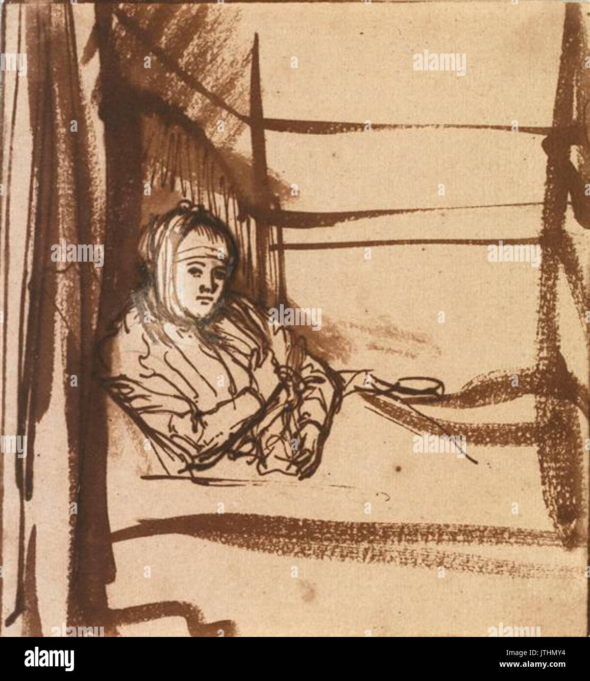 Rembrandt saskia drawing hi-res stock photography and images - Alamy