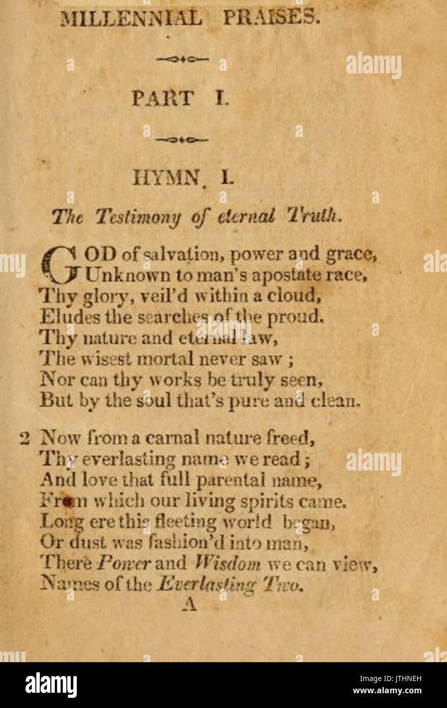 Part I hymn I Stock Photo - Alamy