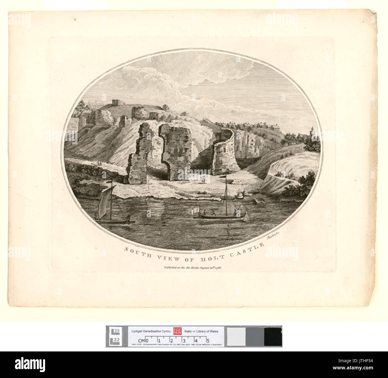 South view of Holt castle Stock Photo - Alamy