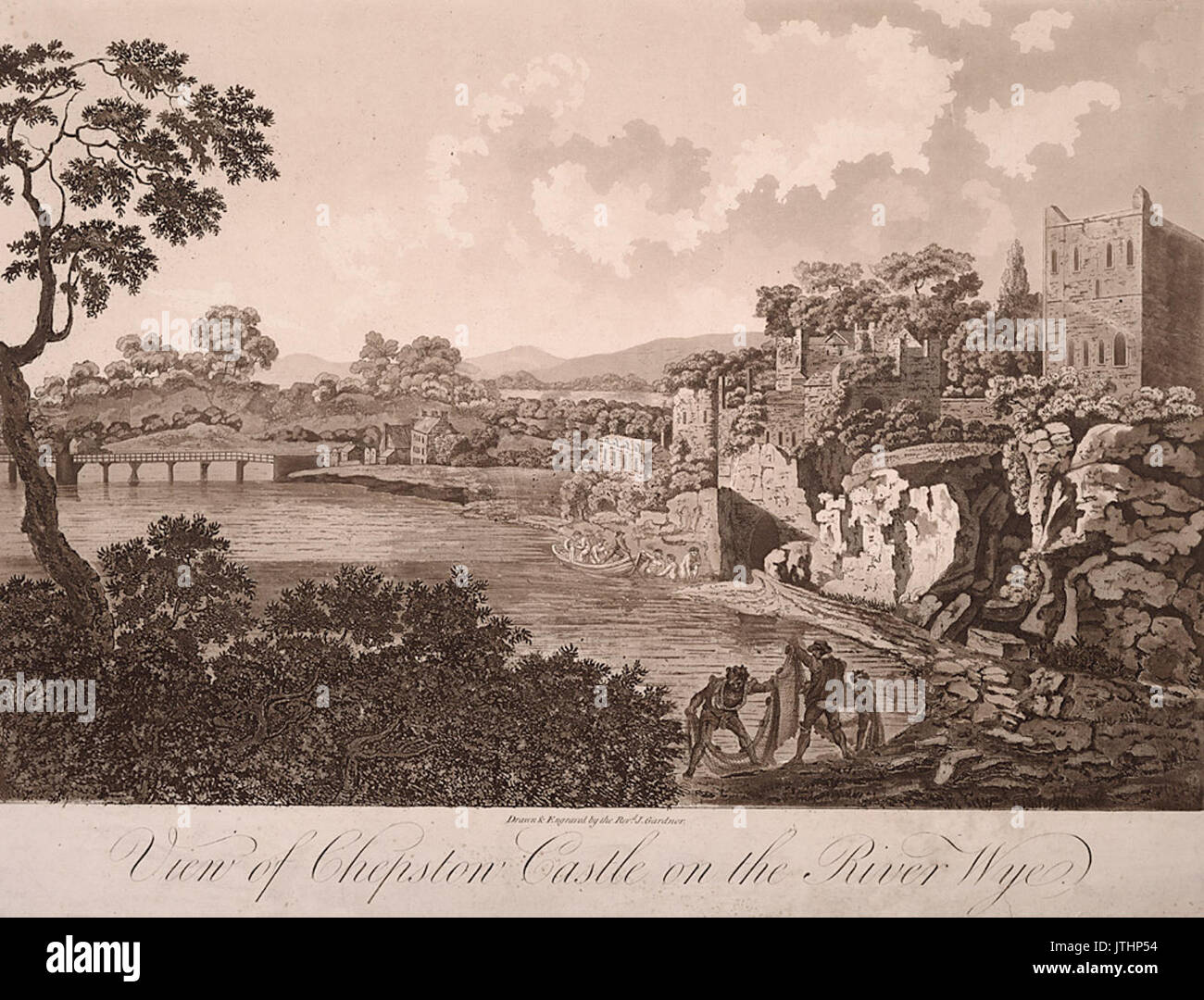 Chepstow castle view river hi-res stock photography and images - Alamy