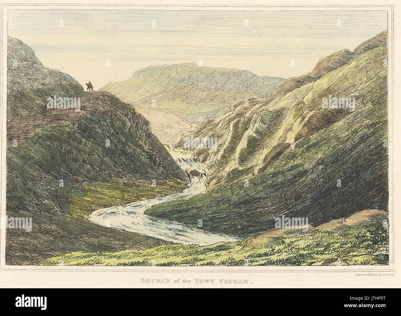 Source of the Towy Tawe Vechan Stock Photo - Alamy