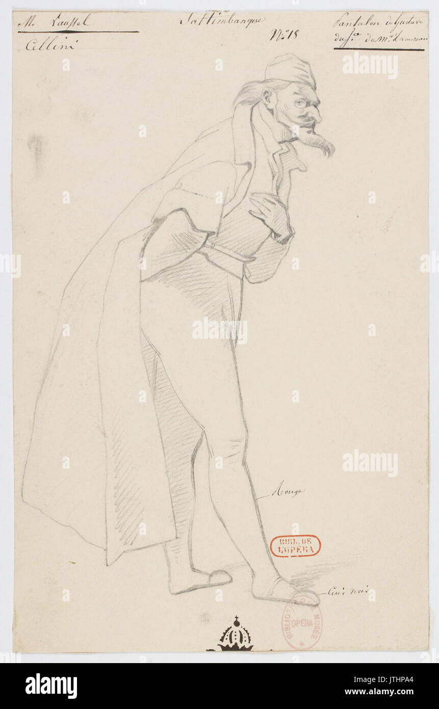 Paul Lormier Costumes for Hector Berlioz's Benvenuto Cellini (1838) No ...