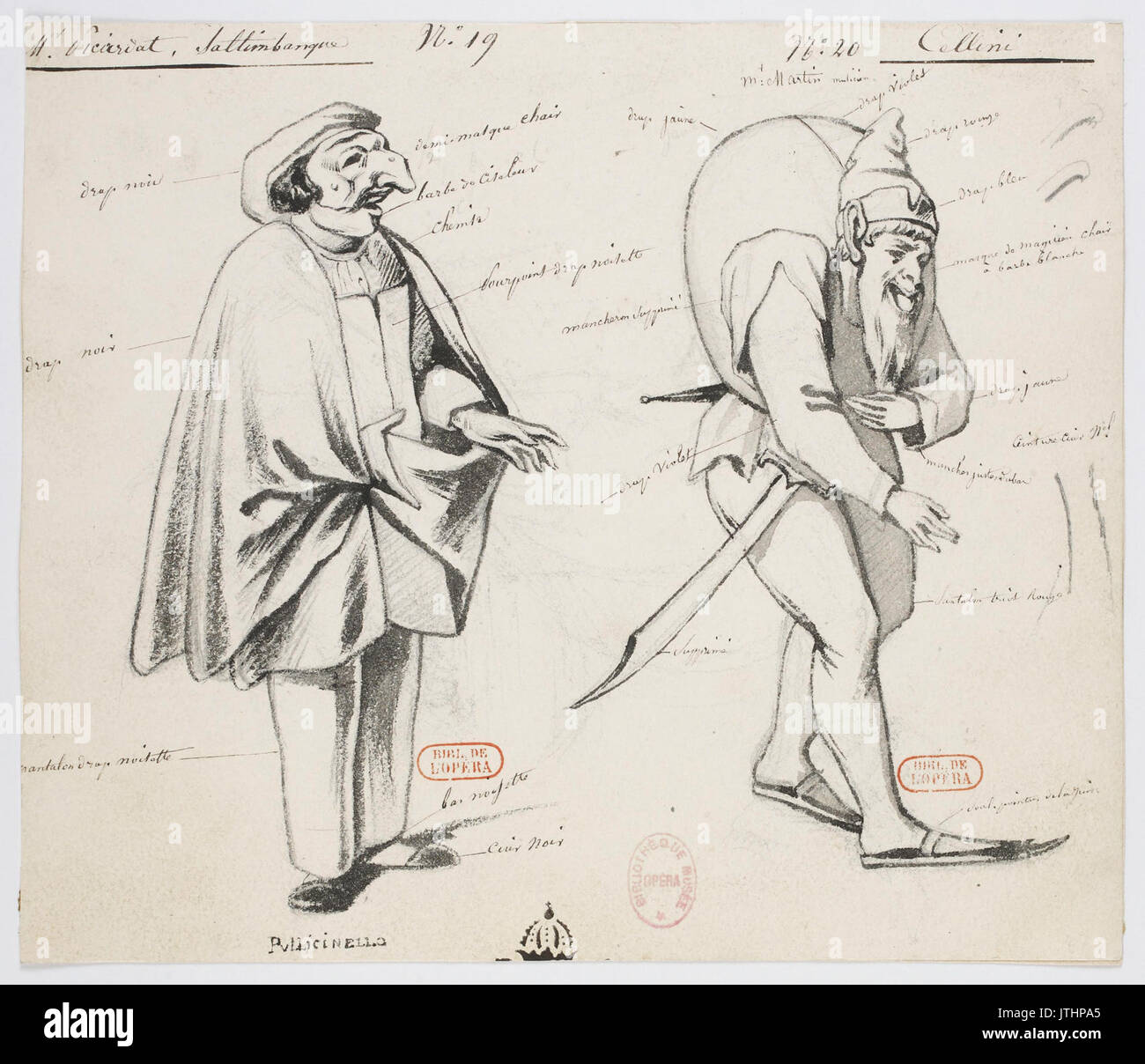 Paul Lormier Costumes for Hector Berlioz's Benvenuto Cellini (1838) No ...