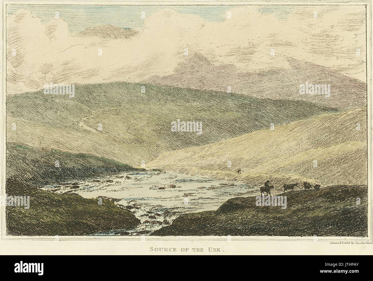 Source Of The Usk Stock Photo - Alamy