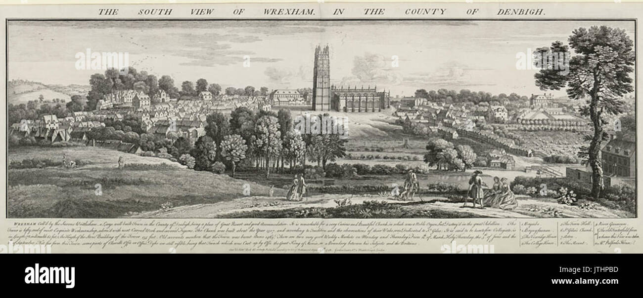 Map of wrexham hi-res stock photography and images - Alamy