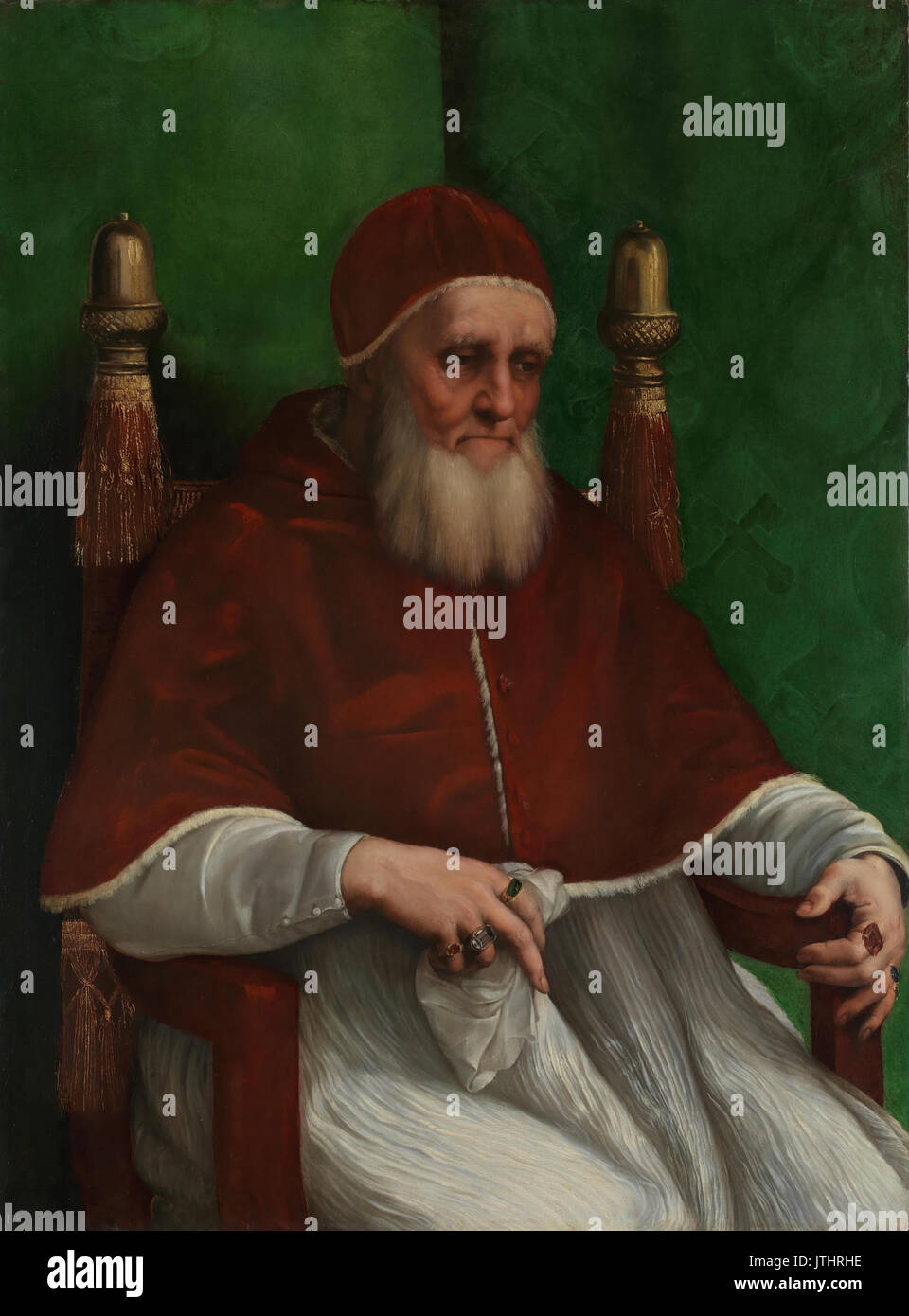 Raffaello Sanzio Ritratto di Papa Giulio II Stock Photo - Alamy