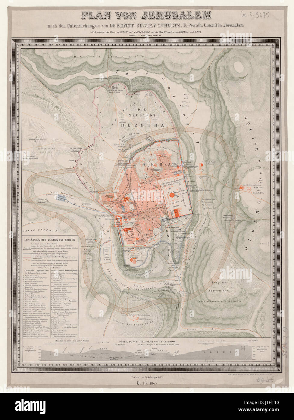 Map plan ancient jerusalem hi-res stock photography and images - Alamy