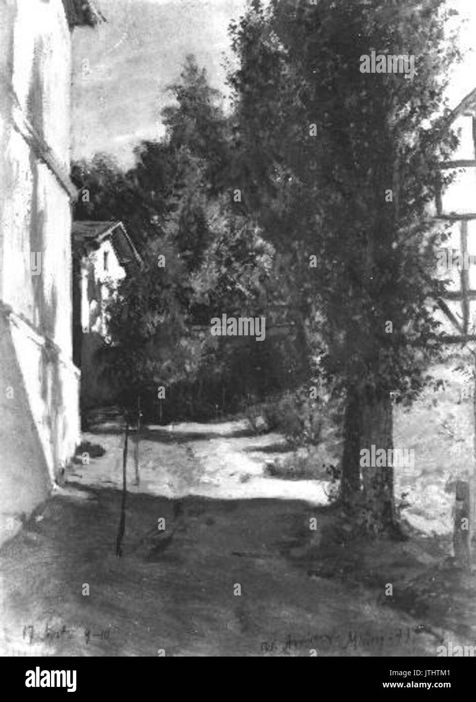 Wilhelm Amberg 1822 1899 Vchod do zahrady Stock Photo - Alamy