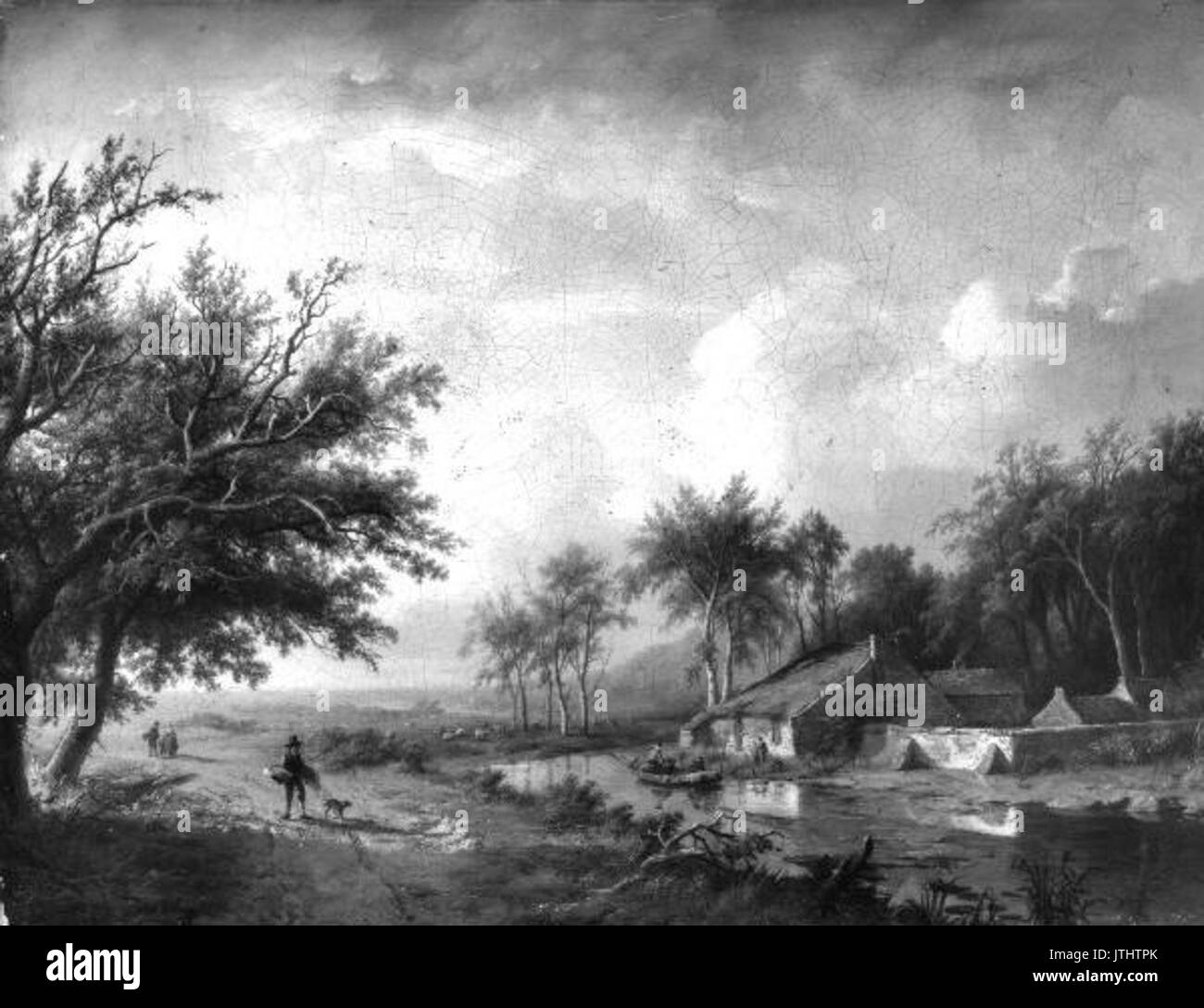 Willem Bodeman 1806 1880 Krajina s rekou Stock Photo - Alamy