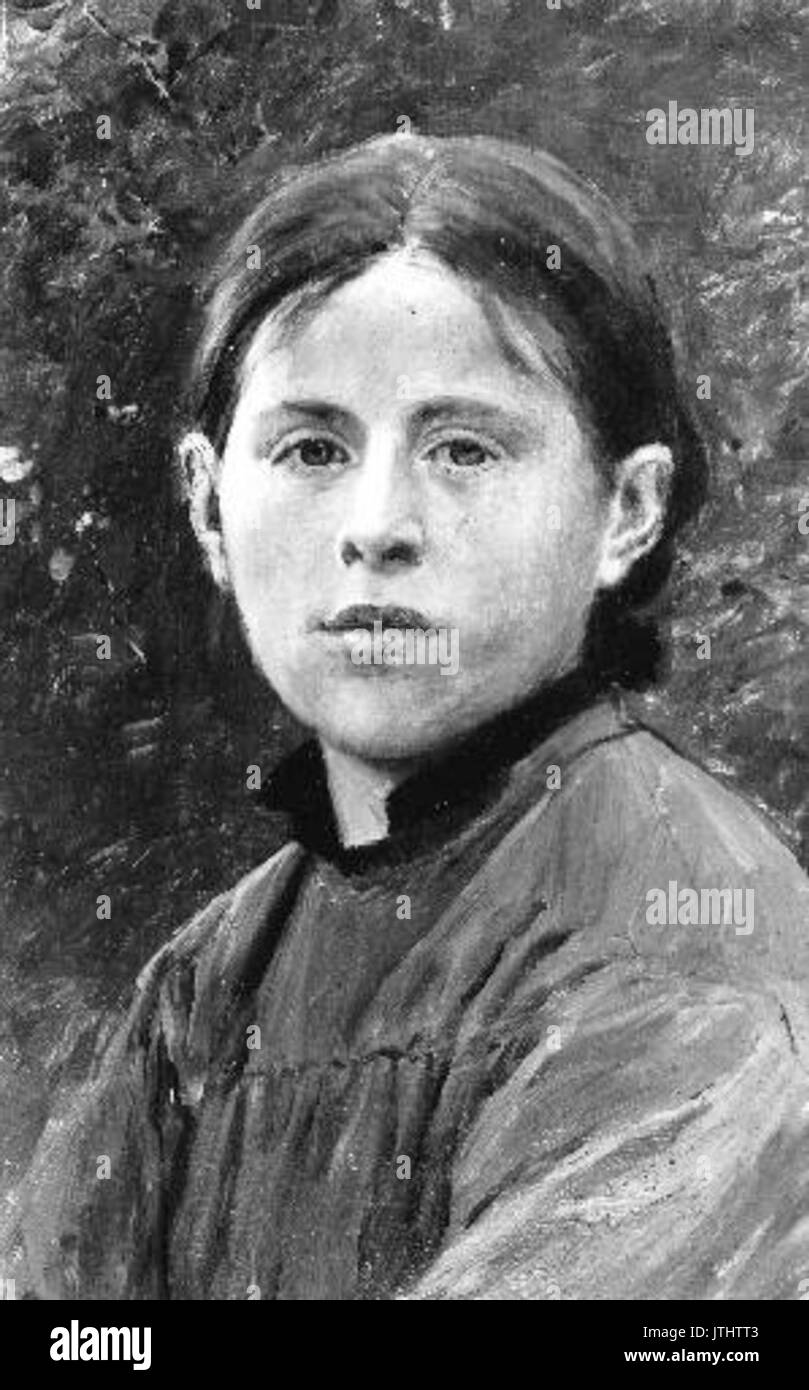 Vaclav Brozik 5. 3. 1851 15. 4. 1901 Hlava divky Stock Photo - Alamy