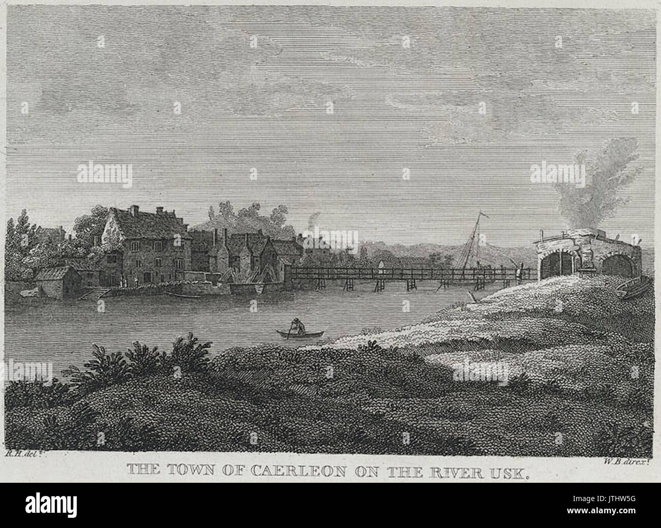 The Town of Caerleon on the River Usk Stock Photo - Alamy