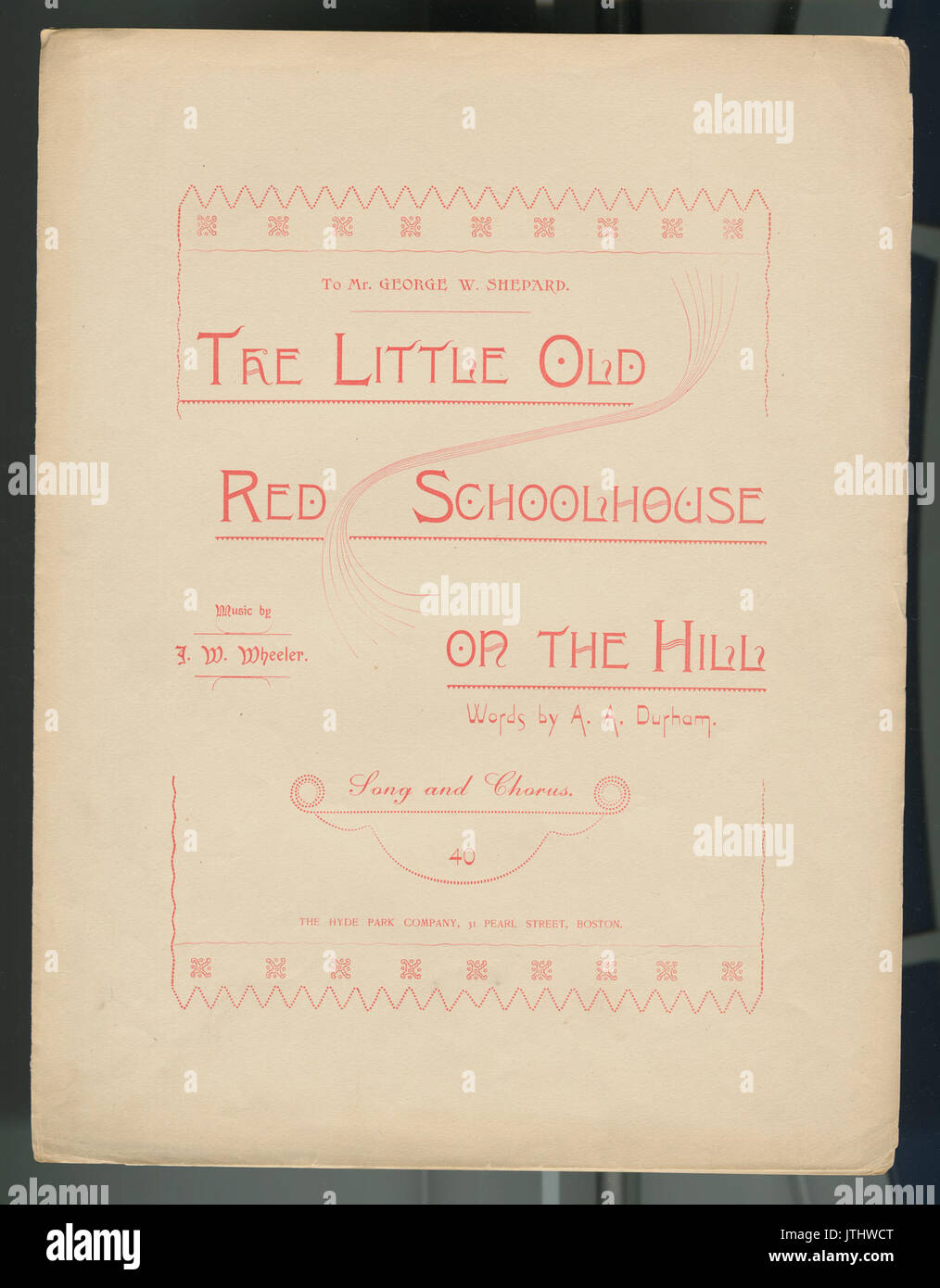 The little old red schoolhouse on the hill (NYPL Hades 446524 1152871 ...